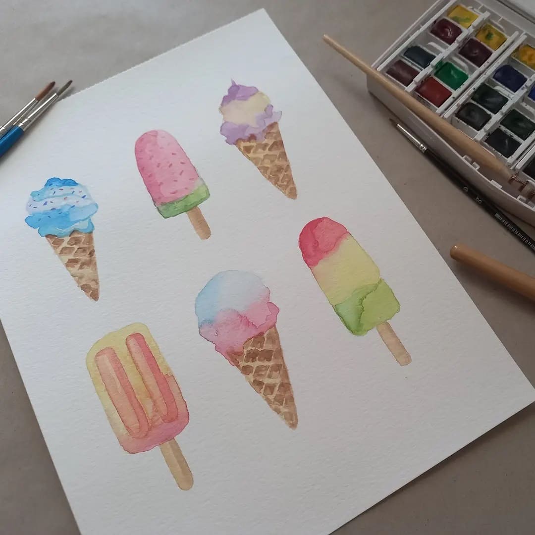 30+ Mind-Blowing Easy Simple Watercolor Art Ideas for Kids! - GS Art Zone