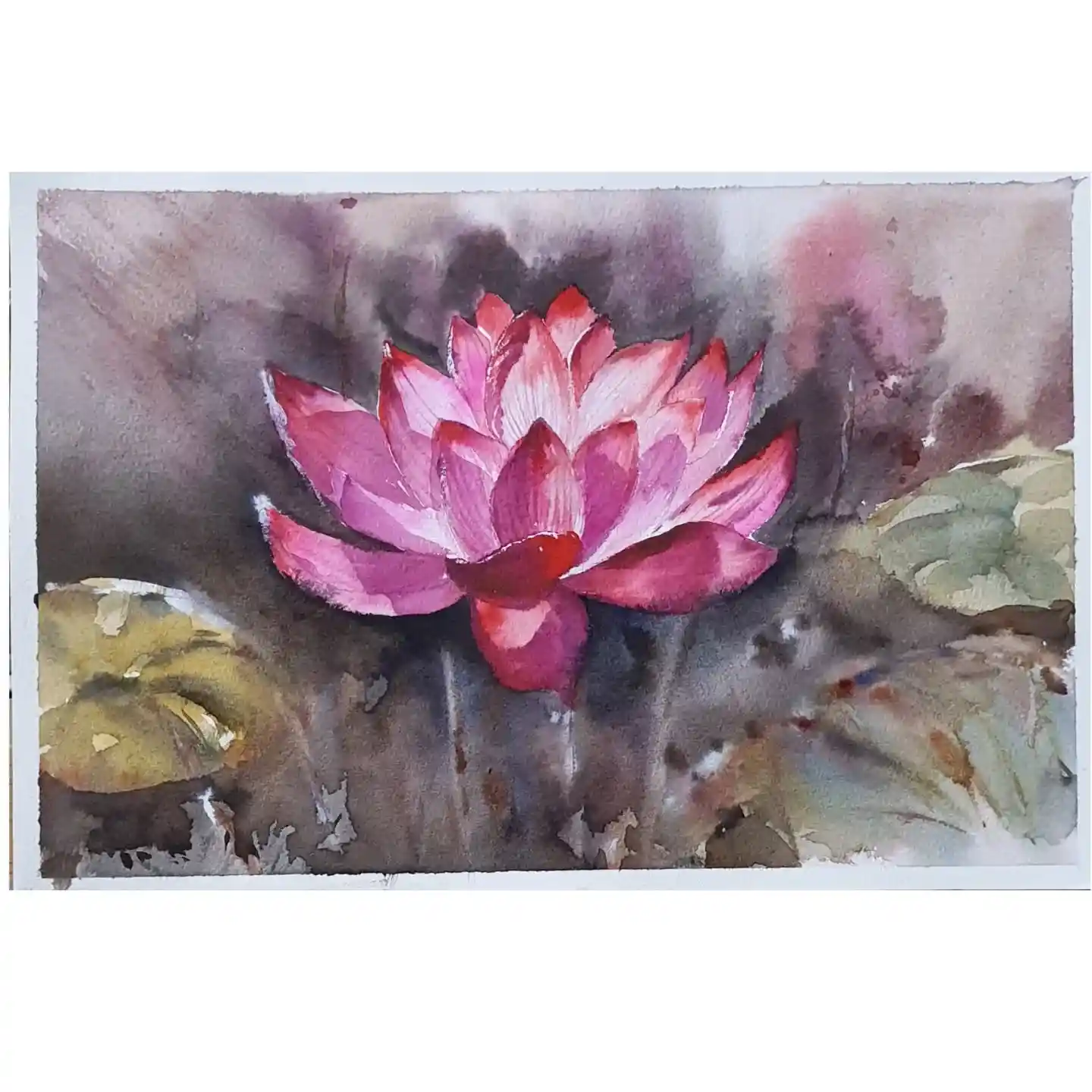 28 Ethereal Watercolor Lotus Drawing Ideas That Will Elevate Your Art ...